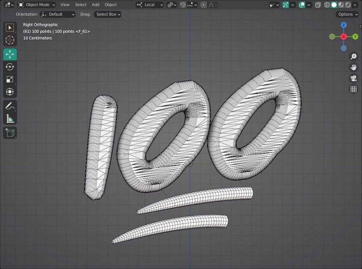 3D model 100 points Emoji new Animated VR / AR / low-poly | CGTrader