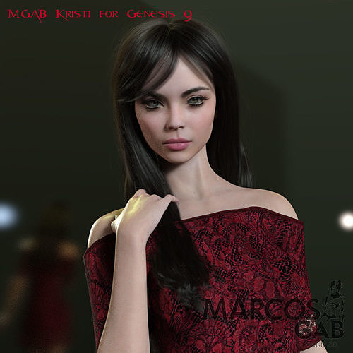 MGAB Kristi for Genesis 9 3D model animated rigged | CGTrader