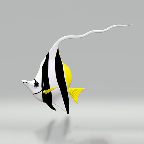 Angel Fish 3D Model Ready to Print STL FBX OBJ 3D model 3D printable ...