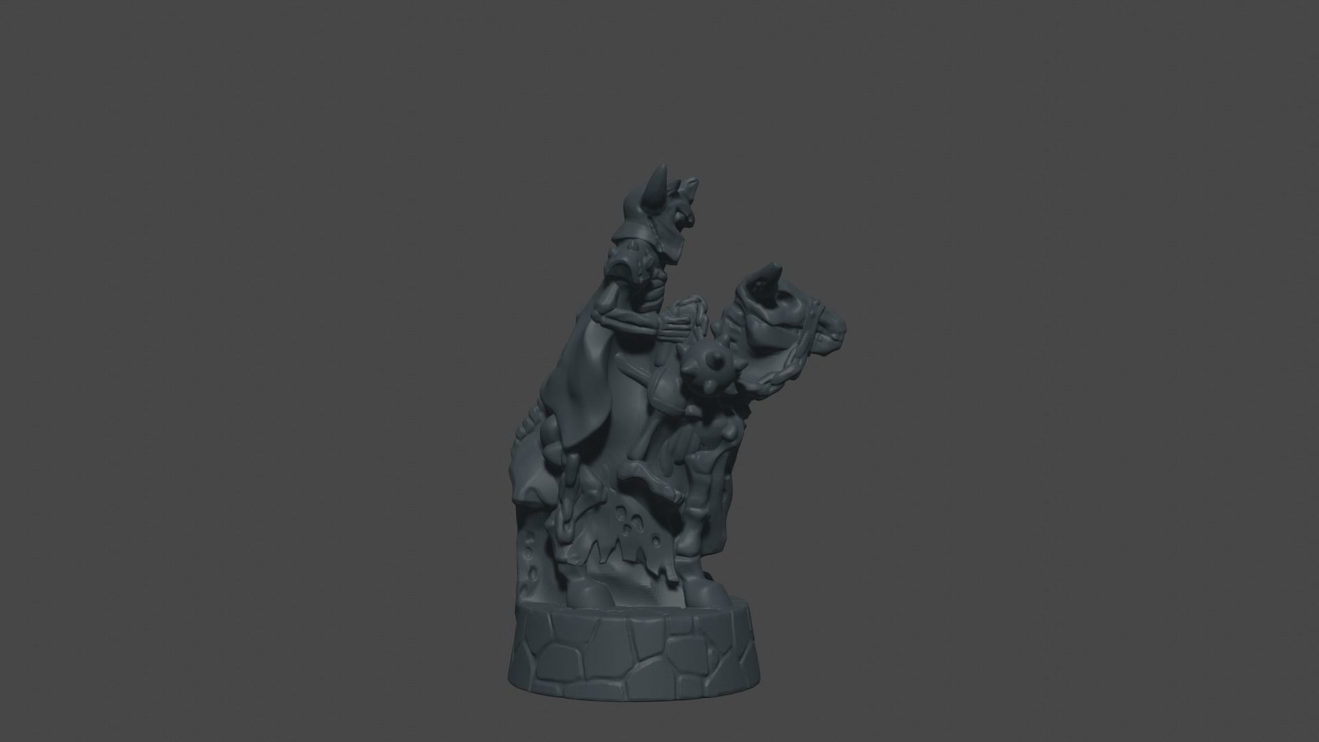 Fantasy undead army chess set 3D model 3D printable | CGTrader