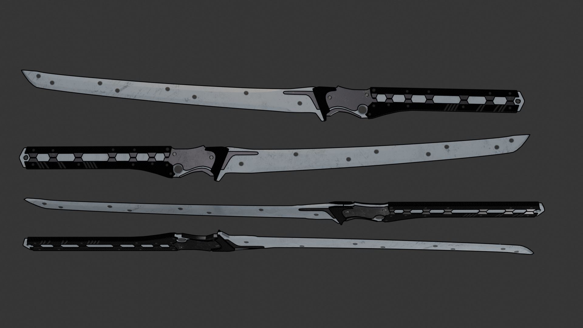 3D model Raiden sword VR / AR / low-poly | CGTrader
