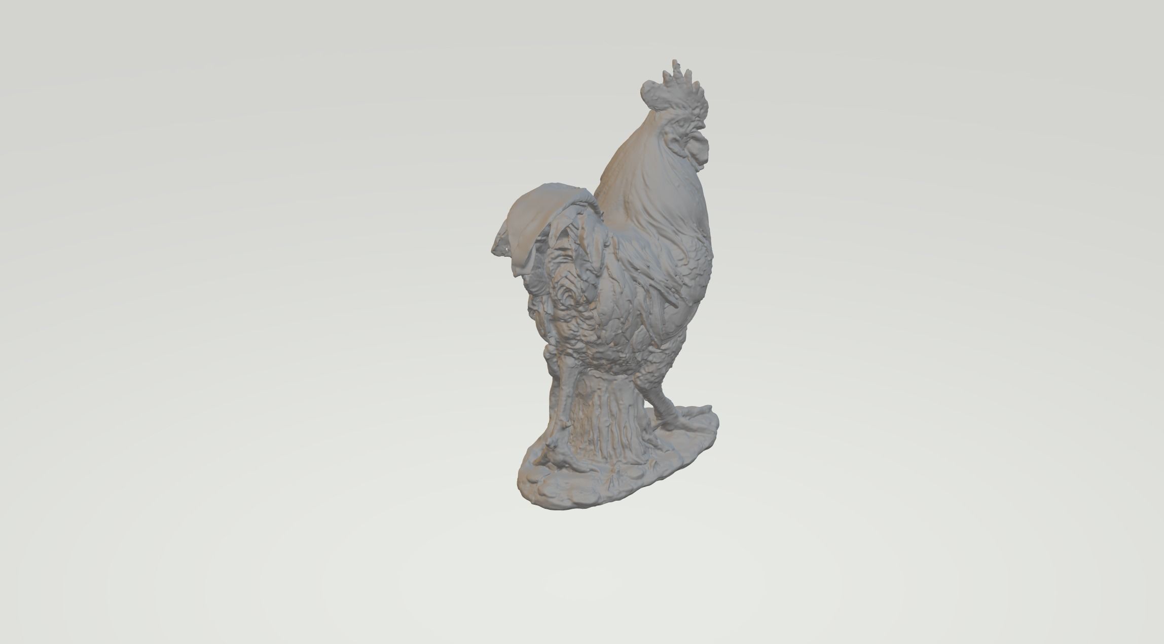 Rooster statue of 3D model 3D printable | CGTrader