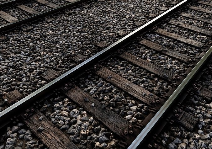 Railway Track Texture | CGTrader