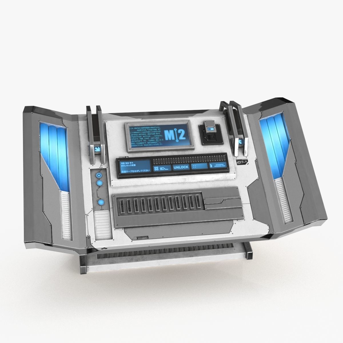 3D model Sci Fi Control Panel Table L VR / AR / low-poly | CGTrader