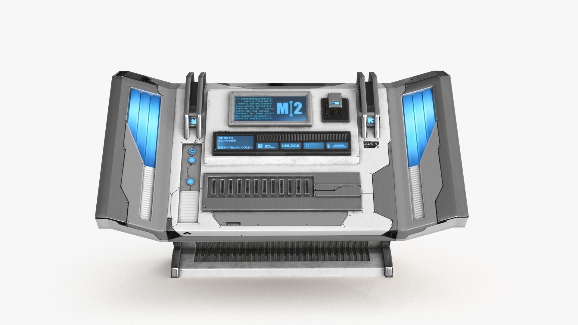 3D model Sci Fi Control Panel Table L VR / AR / low-poly | CGTrader