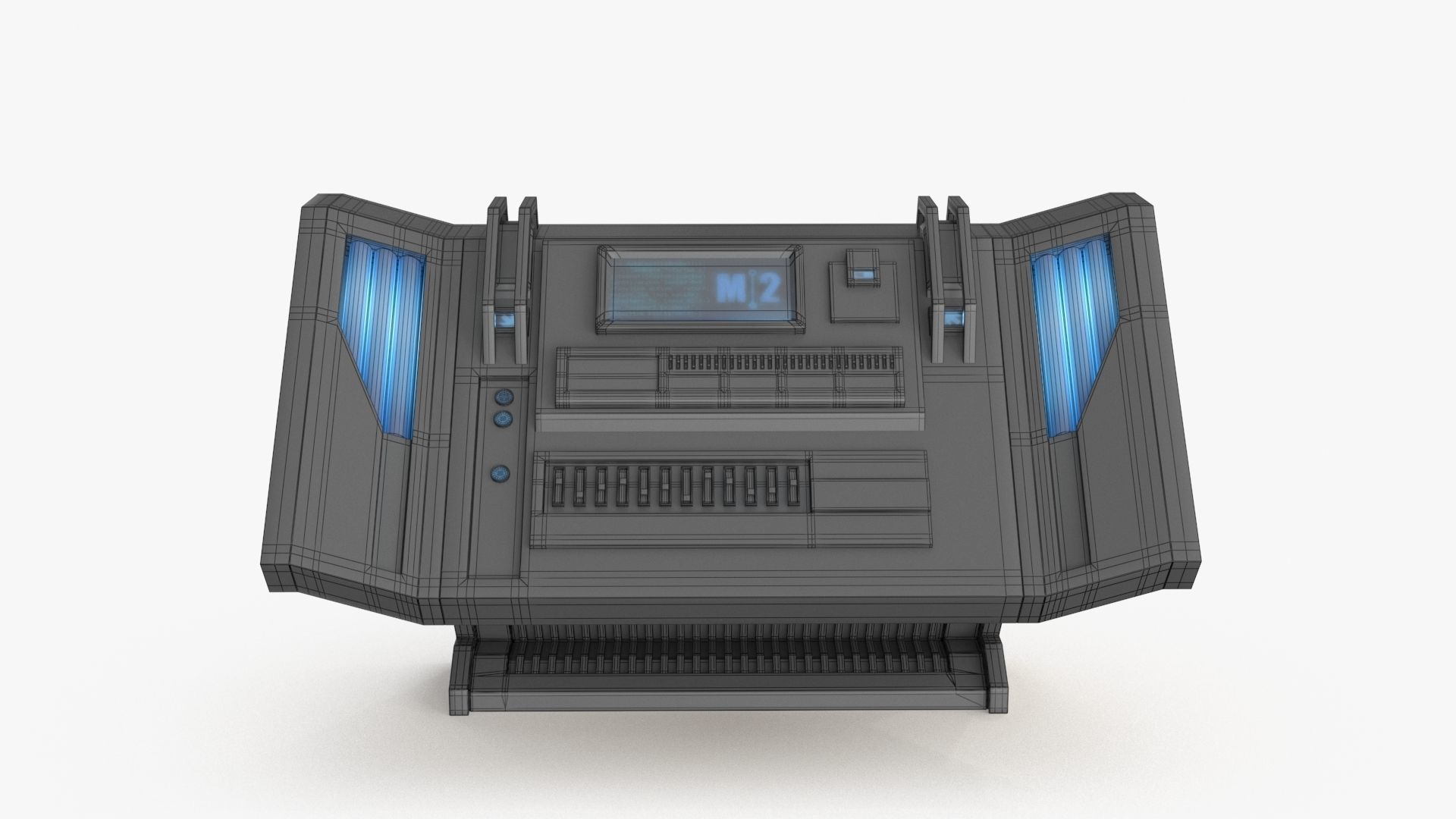 3D model Sci Fi Control Panel Table L VR / AR / low-poly | CGTrader