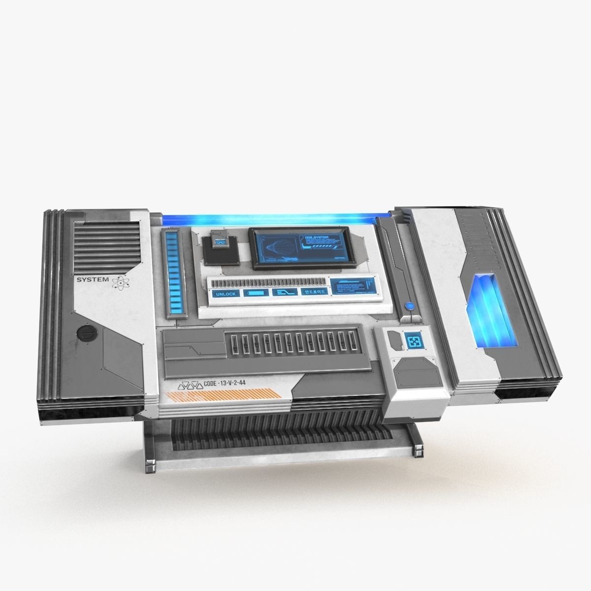 3D model Sci Fi Control Panel Table R VR / AR / low-poly | CGTrader