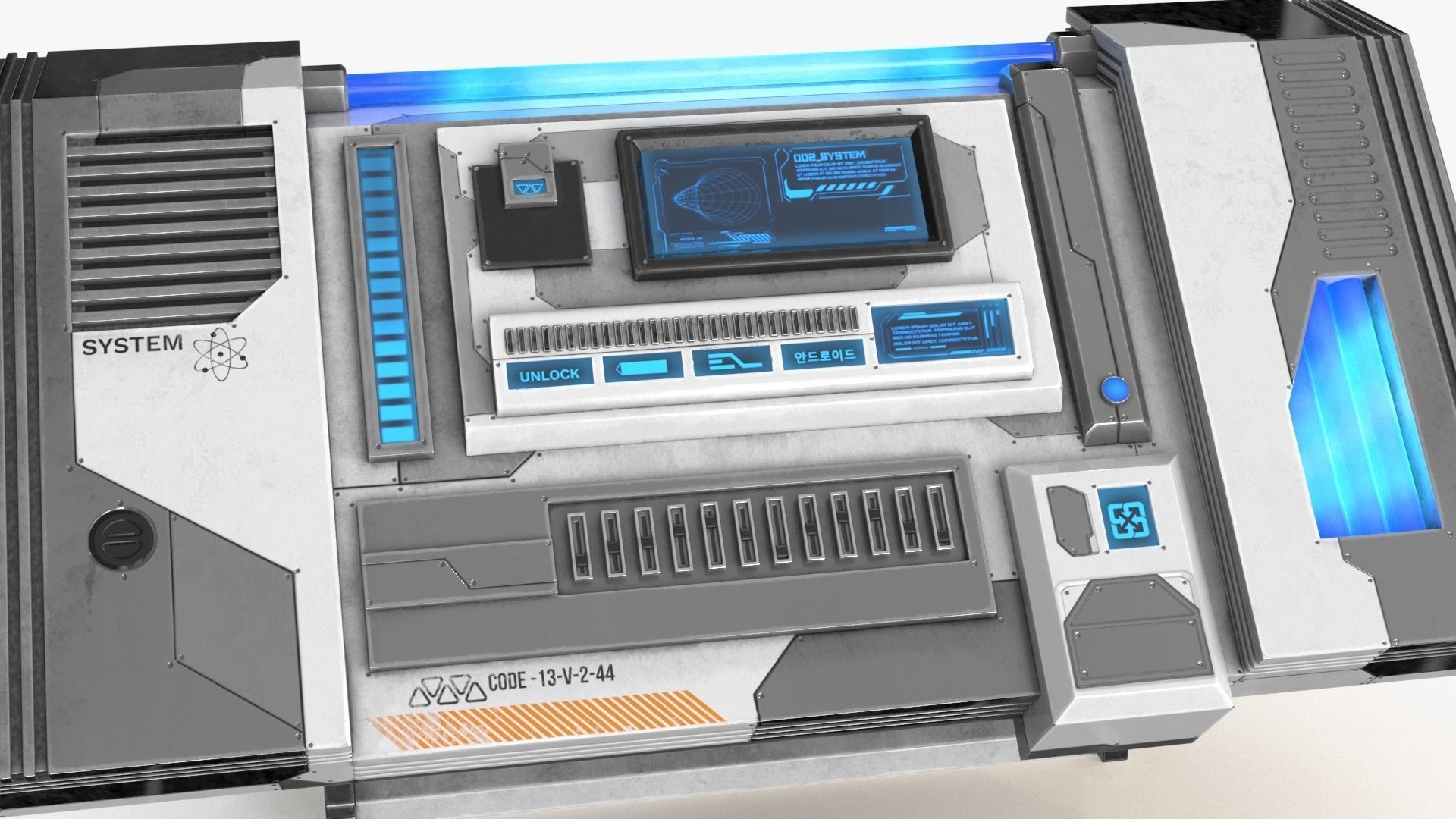 3D model Sci Fi Control Panel Table R VR / AR / low-poly | CGTrader
