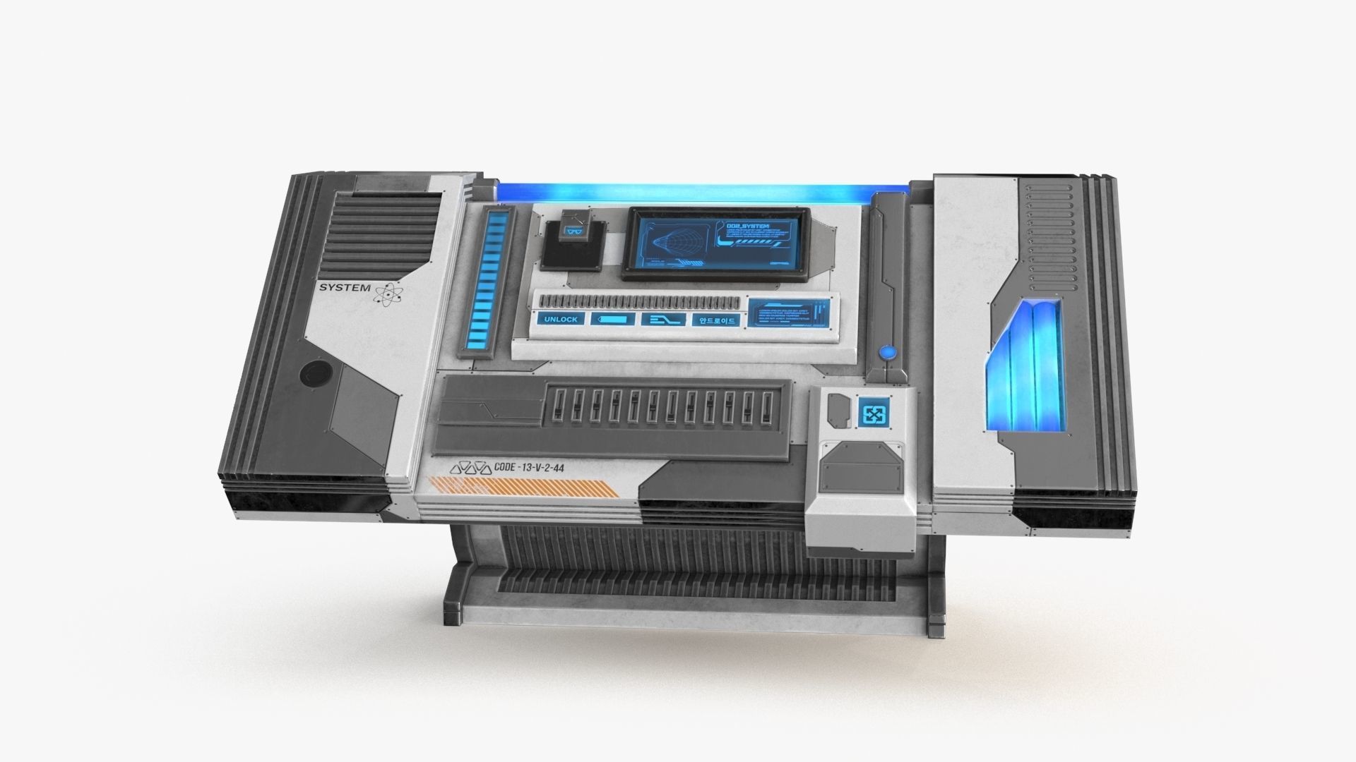 3D model Sci Fi Control Panel Table R VR / AR / low-poly | CGTrader