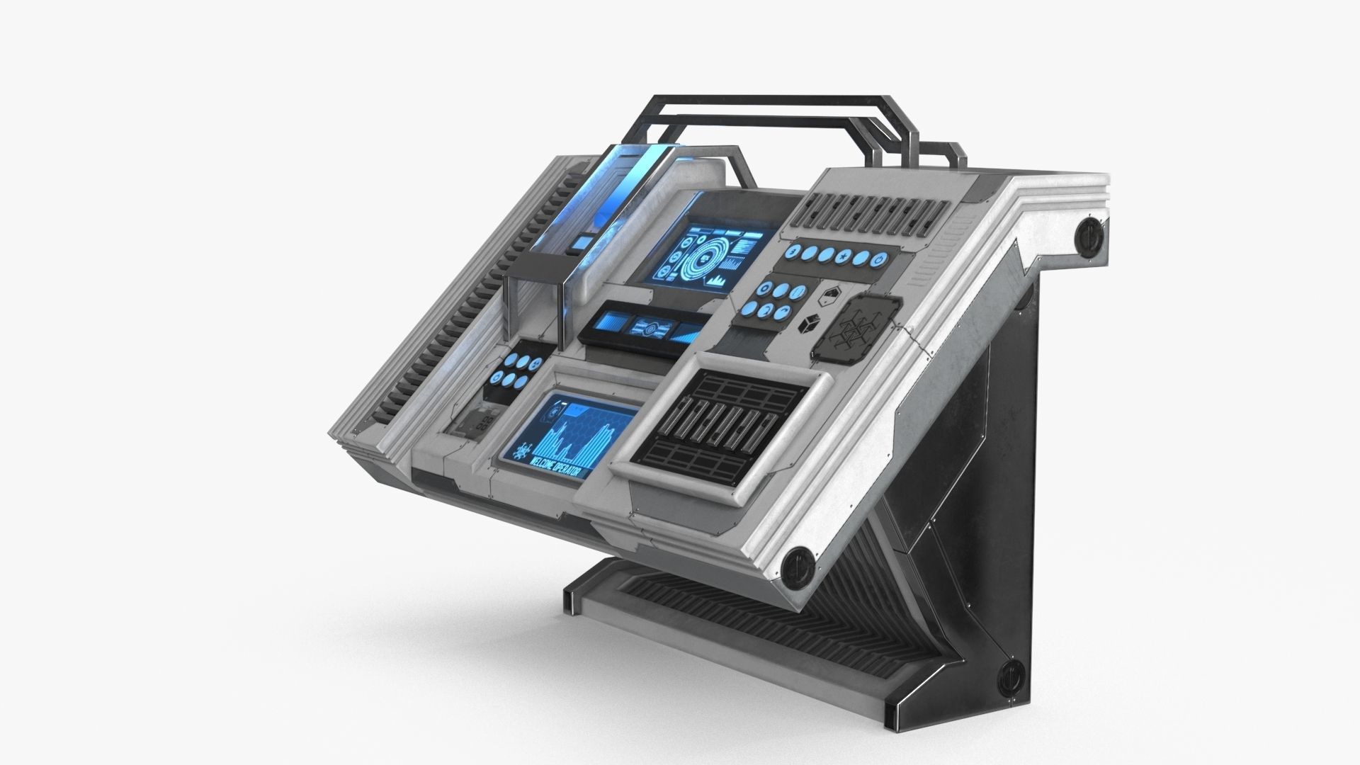 3D model Sci Fi Control Panel Table VR / AR / low-poly | CGTrader