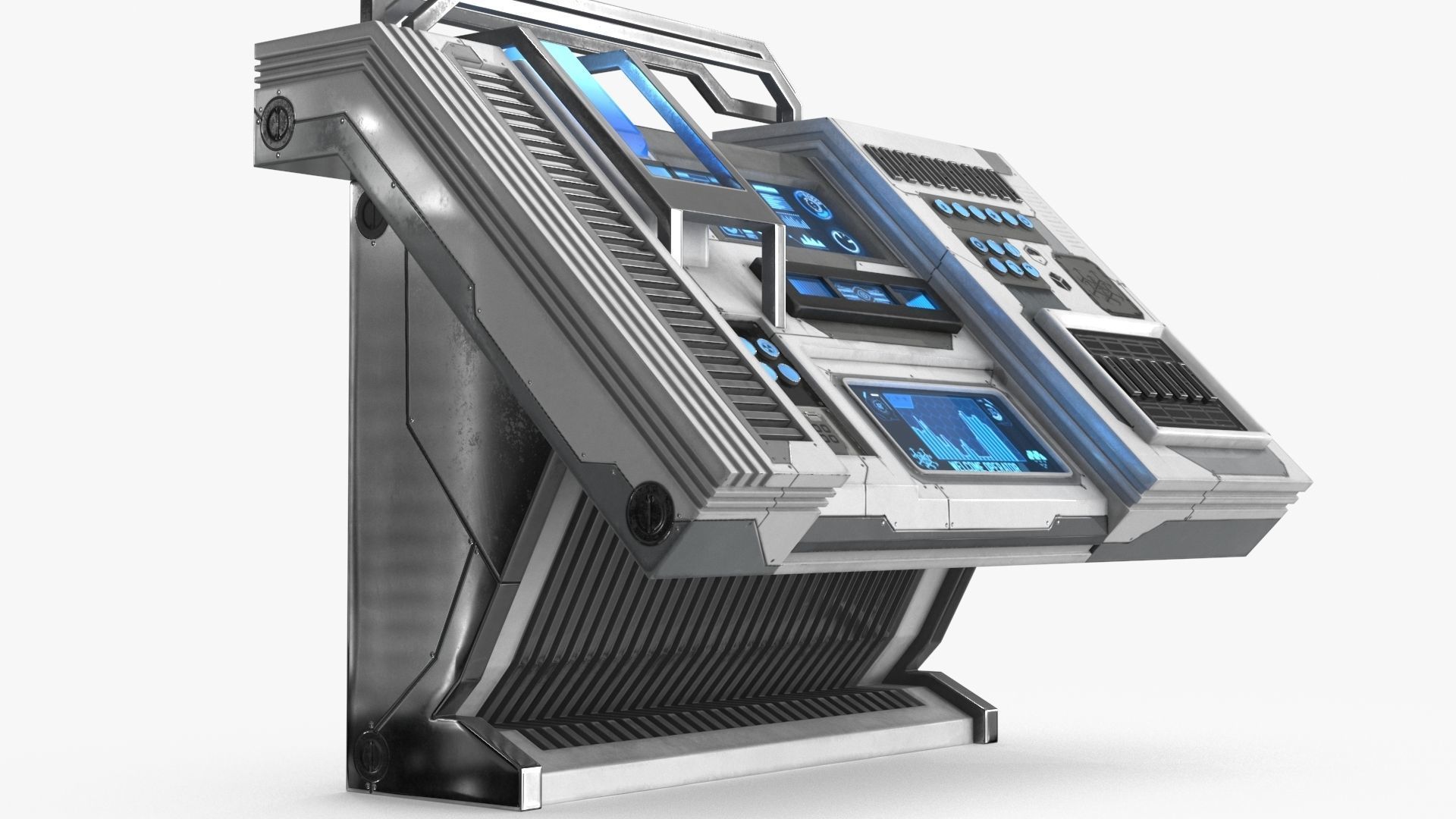 3D model Sci Fi Control Panel Table VR / AR / low-poly | CGTrader