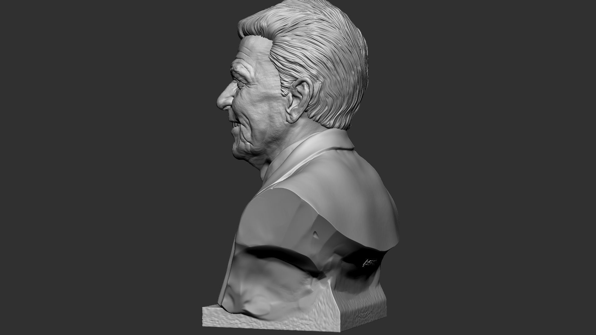 Ronald Reagan 3D model 3D printable | CGTrader