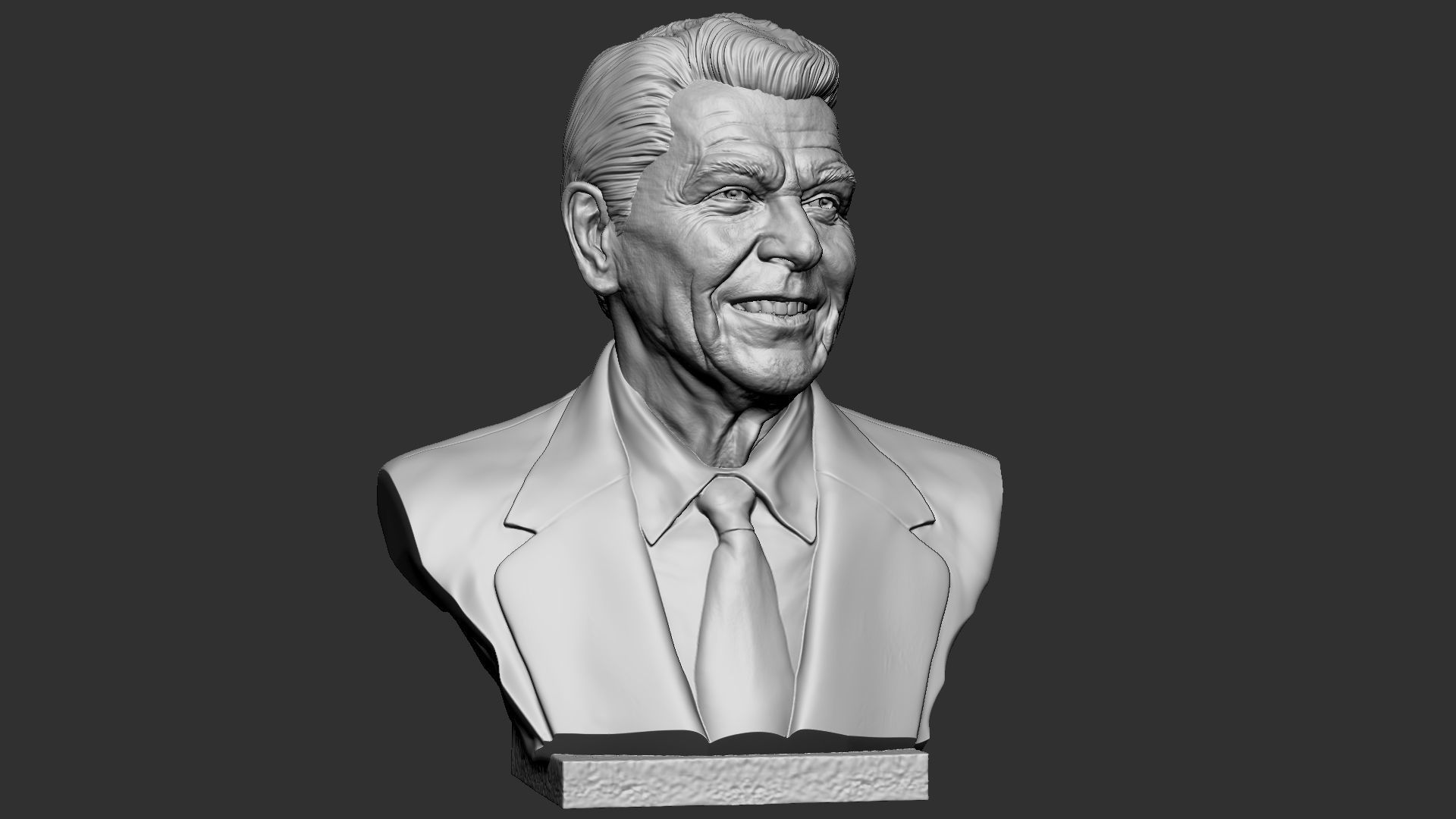 Ronald Reagan 3D model 3D printable | CGTrader