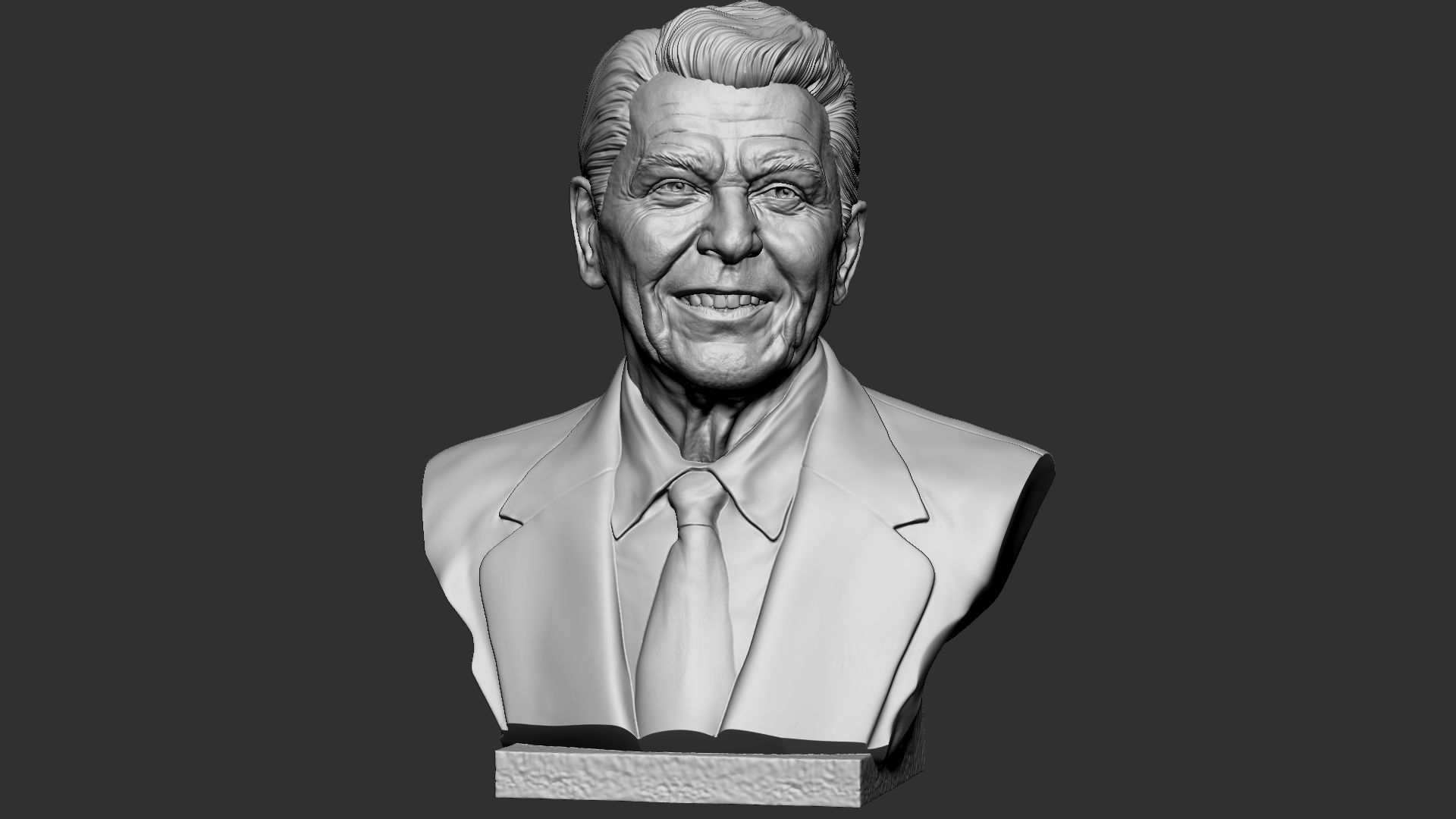 Ronald Reagan 3D model 3D printable | CGTrader