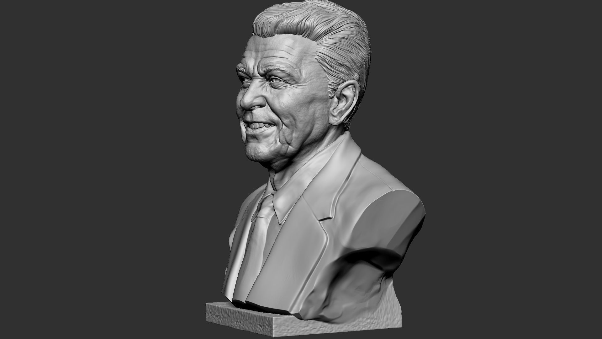 Ronald Reagan 3D model 3D printable | CGTrader