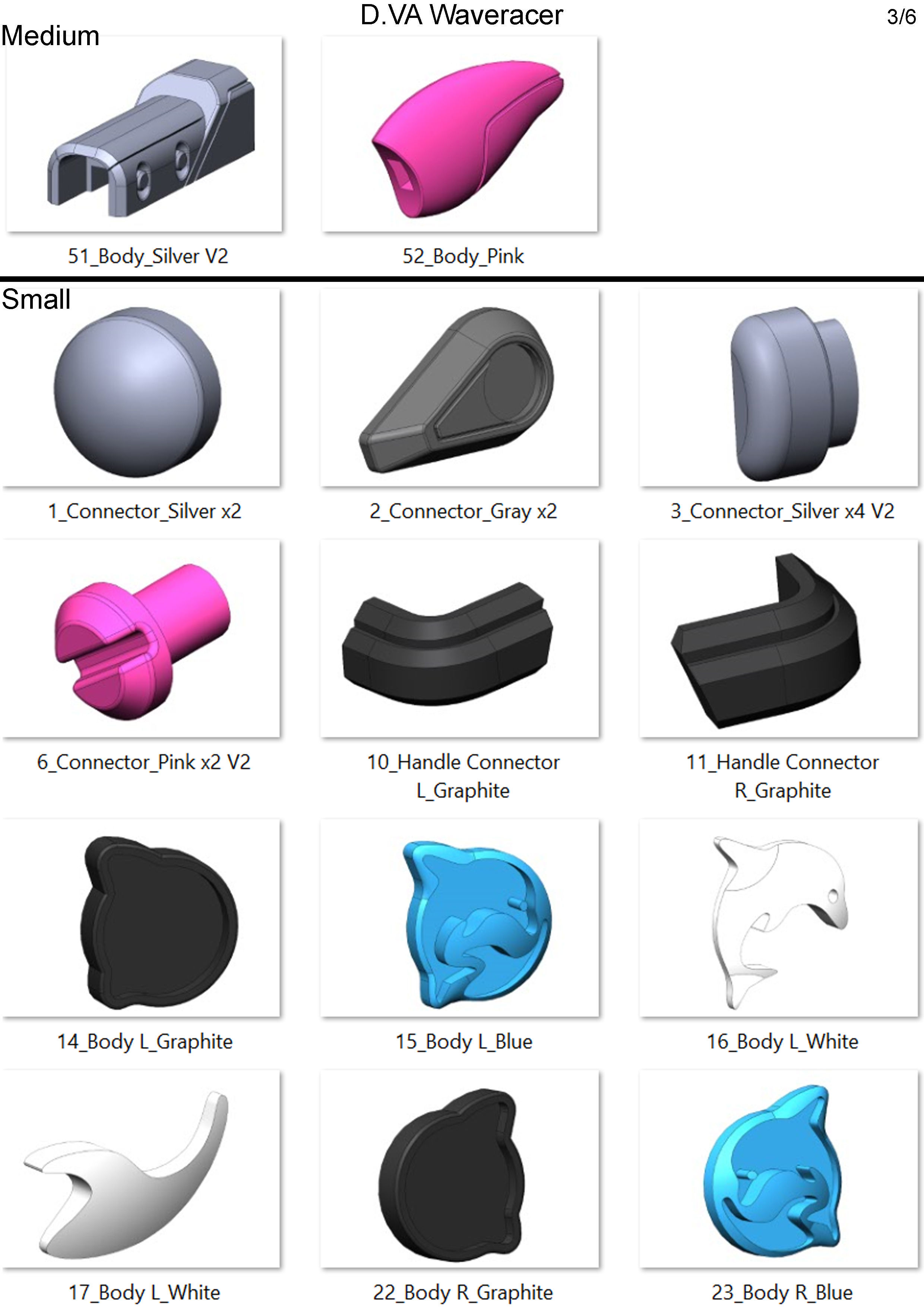 DVa Blaster Waveracer Skin - Overwatch - Commercial - STL 3D model 3D ...