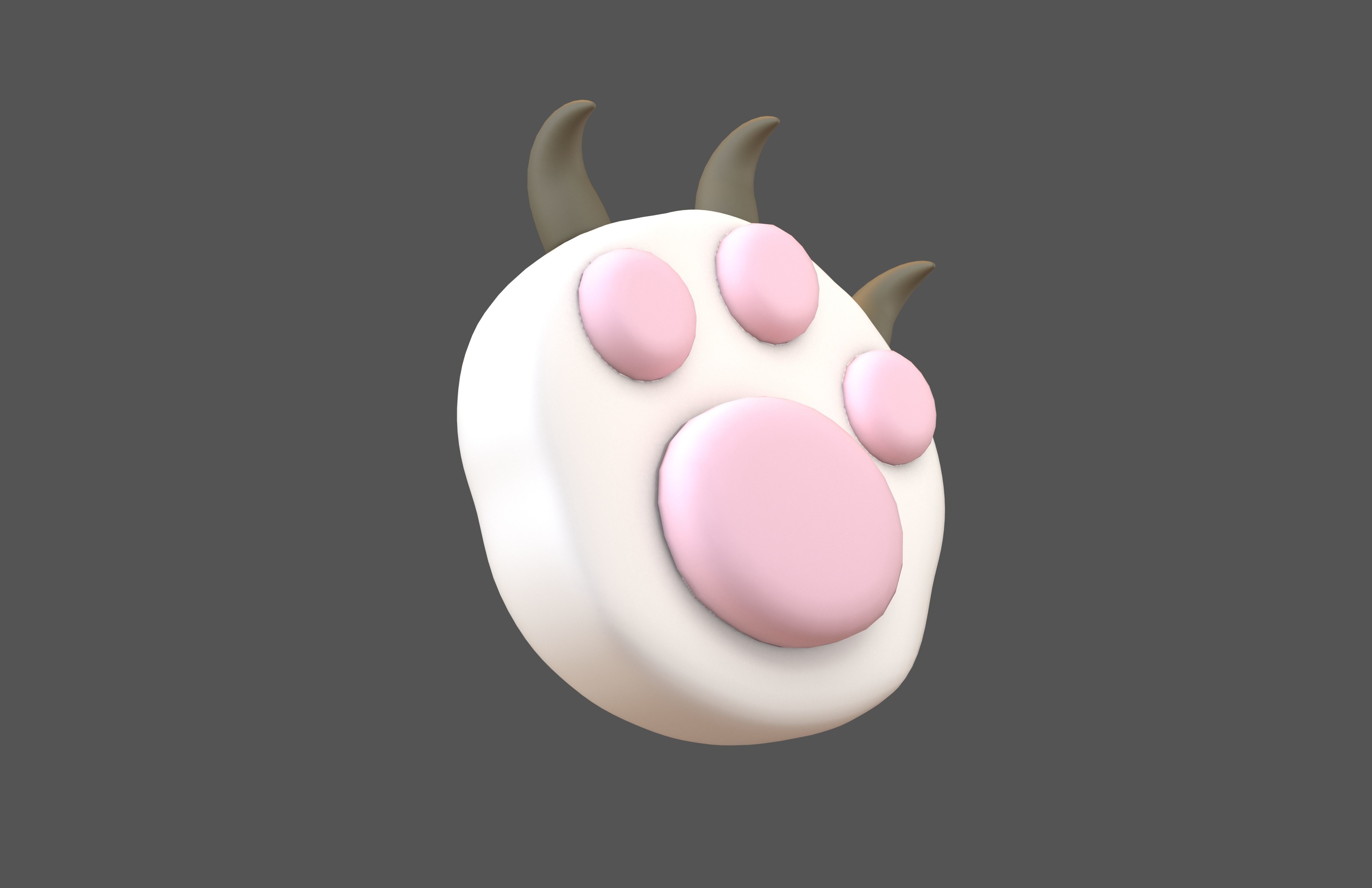 3D model Cat Paw v2 001 VR / AR / low-poly | CGTrader
