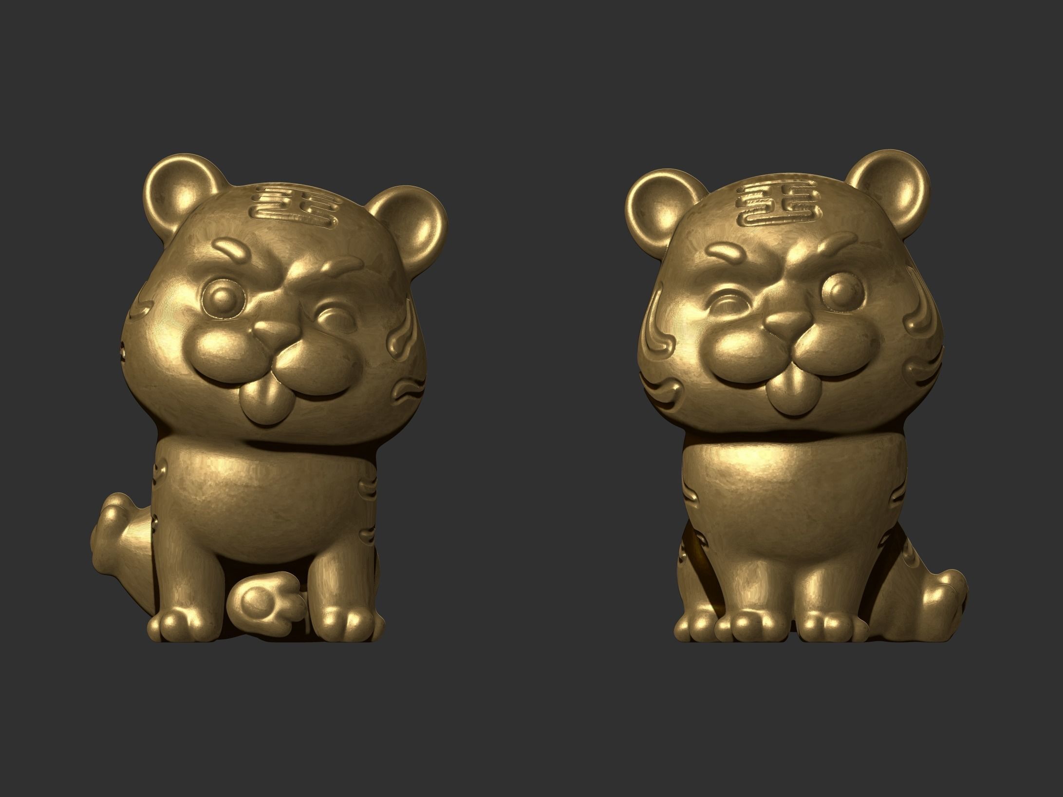 baby tigers 3D model 3D printable | CGTrader
