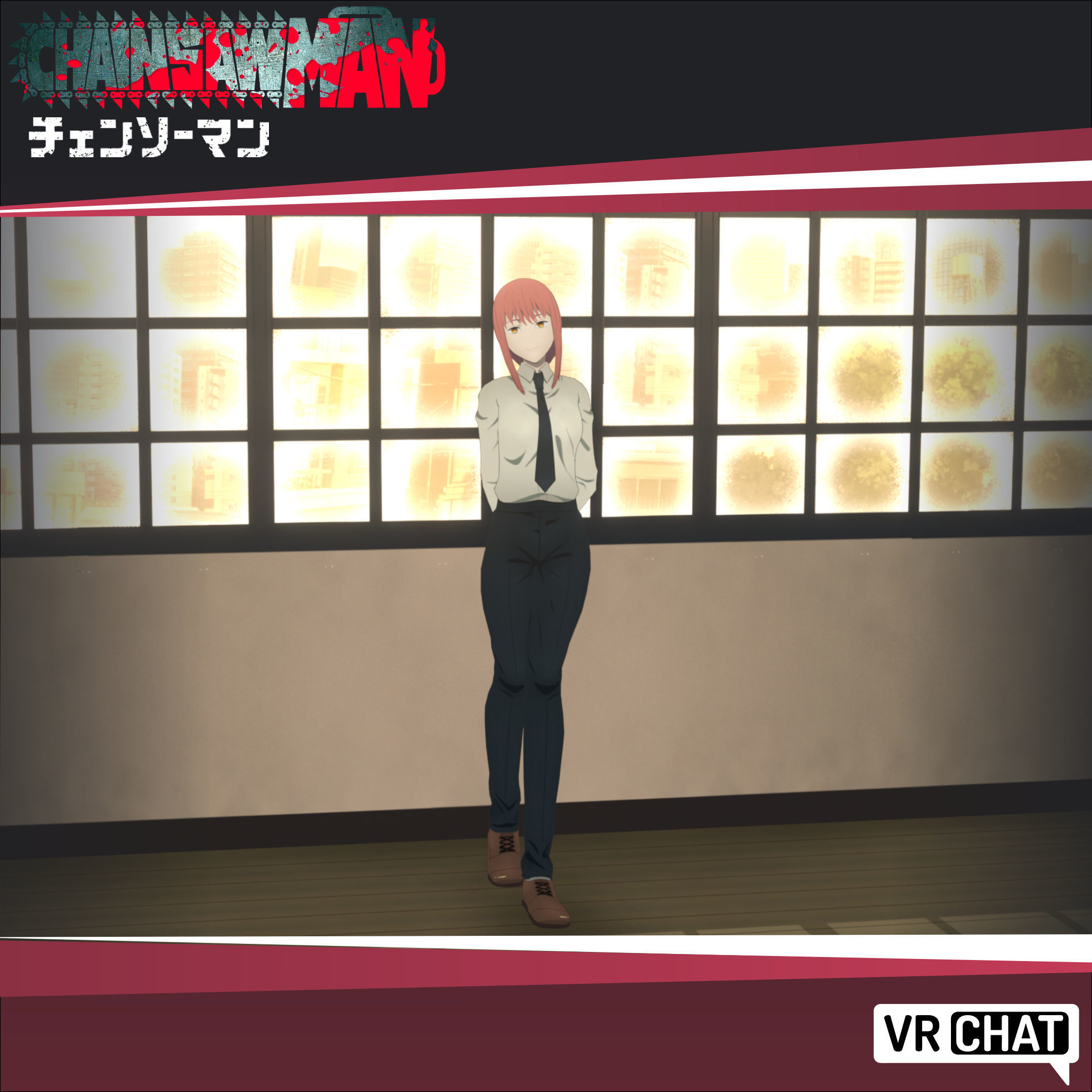 3D model VRChat Avatar - Makima - Chainsaw Man VR / AR / low-poly ...