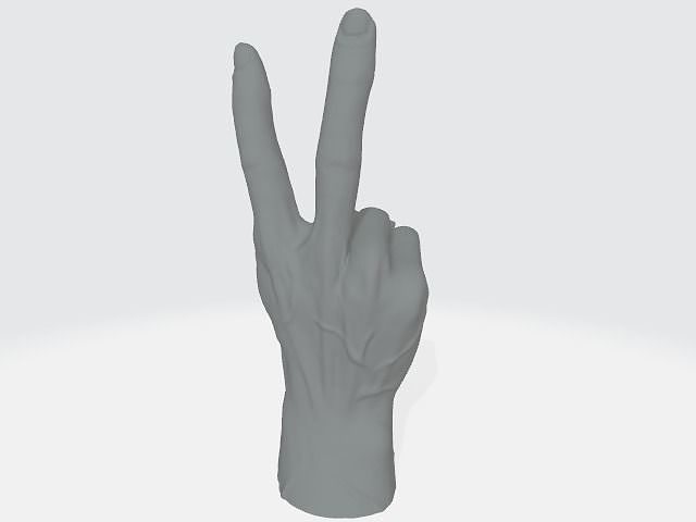 hand figures set 3D model 3D printable | CGTrader