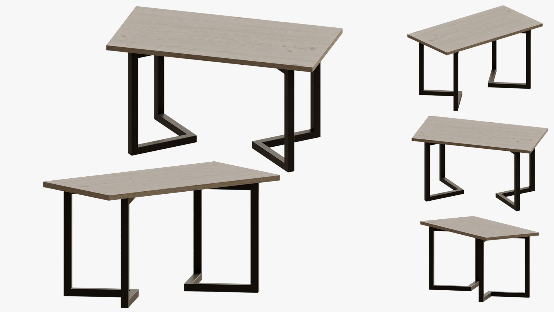 Echo dining table 138 cm Loft design 3D model | CGTrader