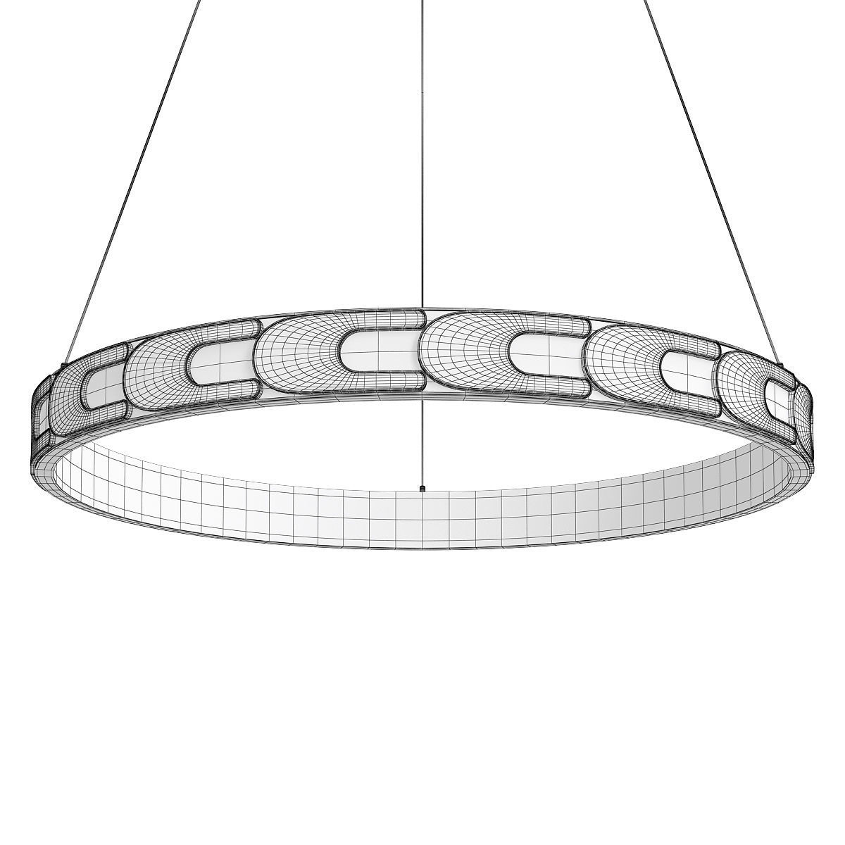 3D model Maoris Ring Horizontal Chandelier D60 VR / AR / low-poly ...