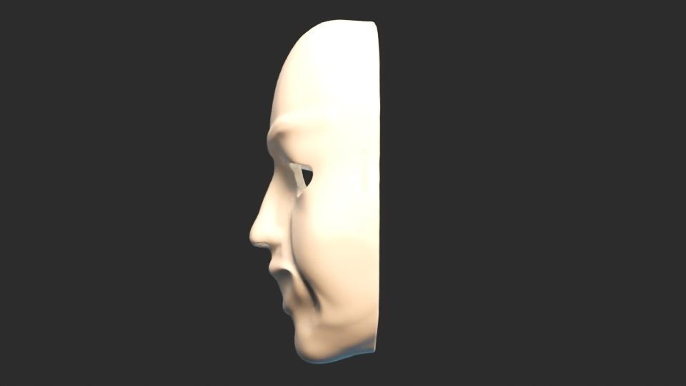 The Purge Mask Female Face - Purge Night Cosplay Mask 3D model 3D ...