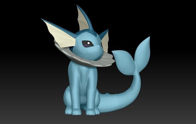 Pokemon Vaporeon 3D model 3D printable | CGTrader