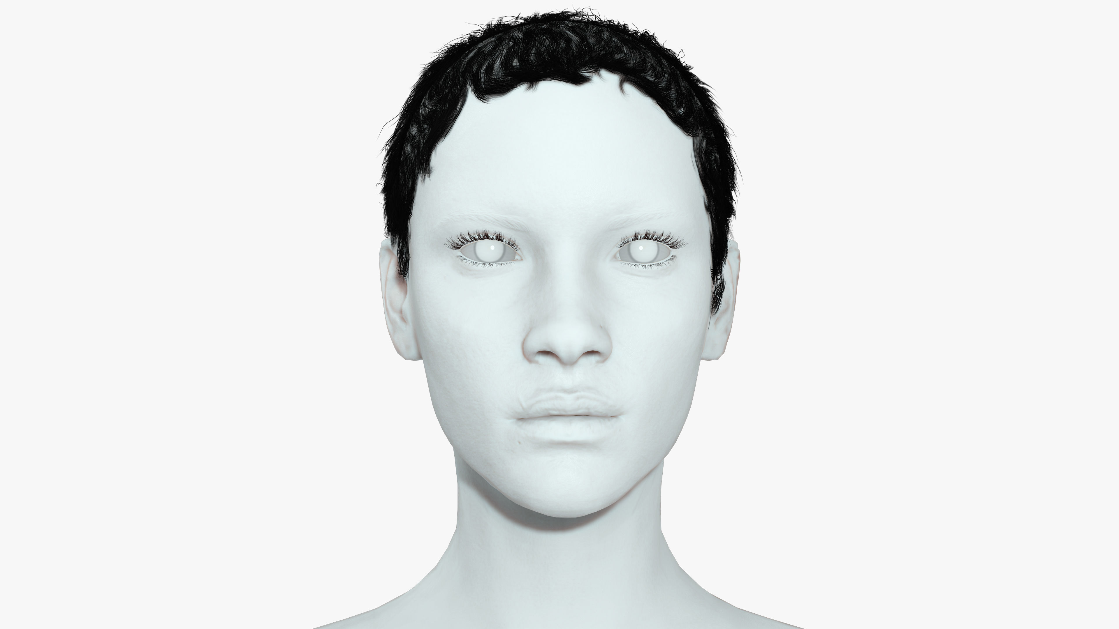 3D model Realistic Female hair afro VR / AR / low-poly | CGTrader