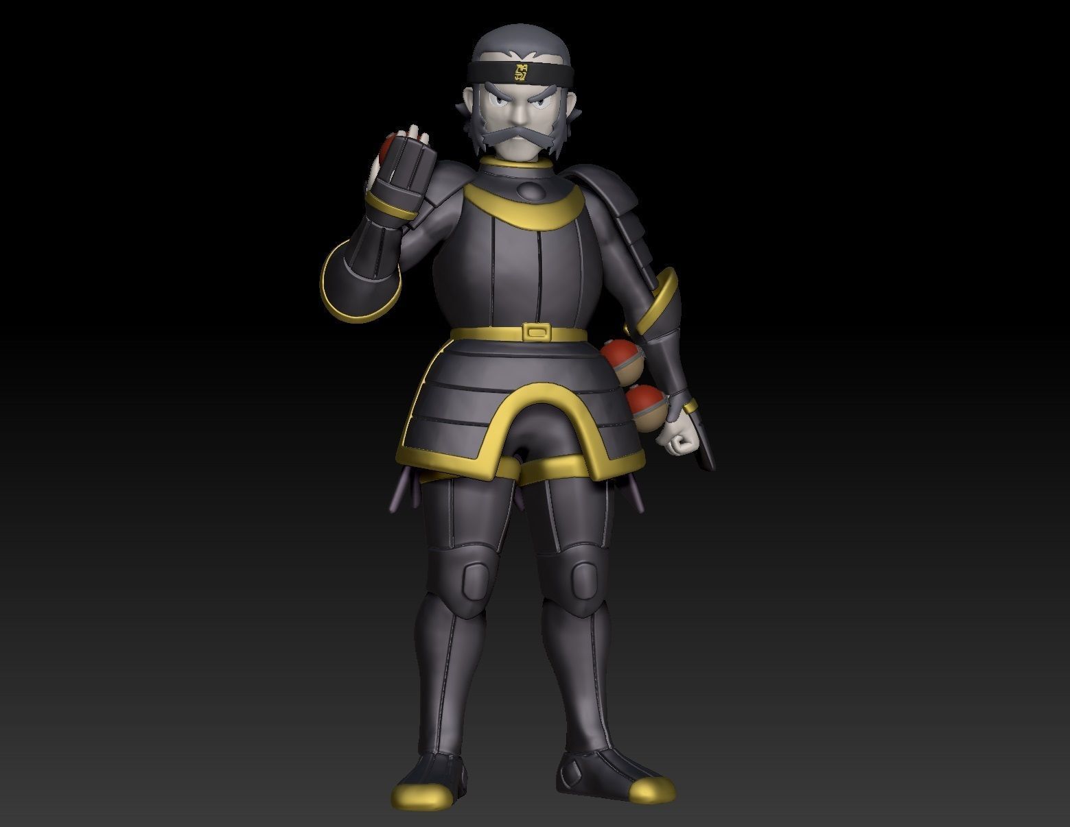 Pokemon Galaxy Team Commander Kamado 3D model 3D printable | CGTrader