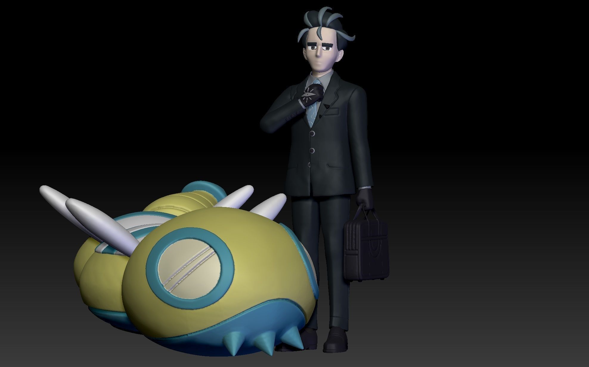 Pokemon Paldea Gym Leader Elite Four Larry 3D model 3D printable | CGTrader