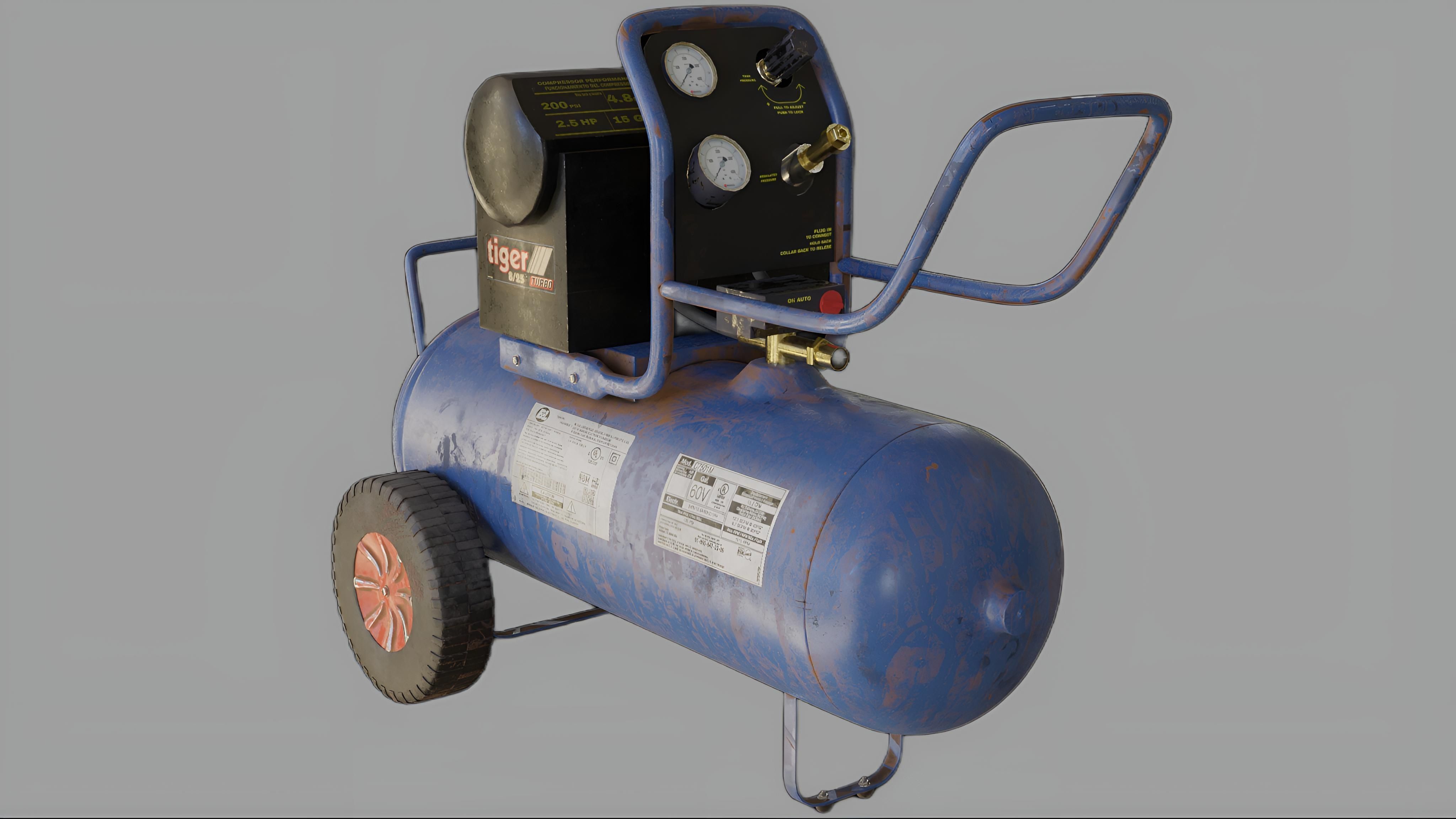 Air compressor 3D model | CGTrader