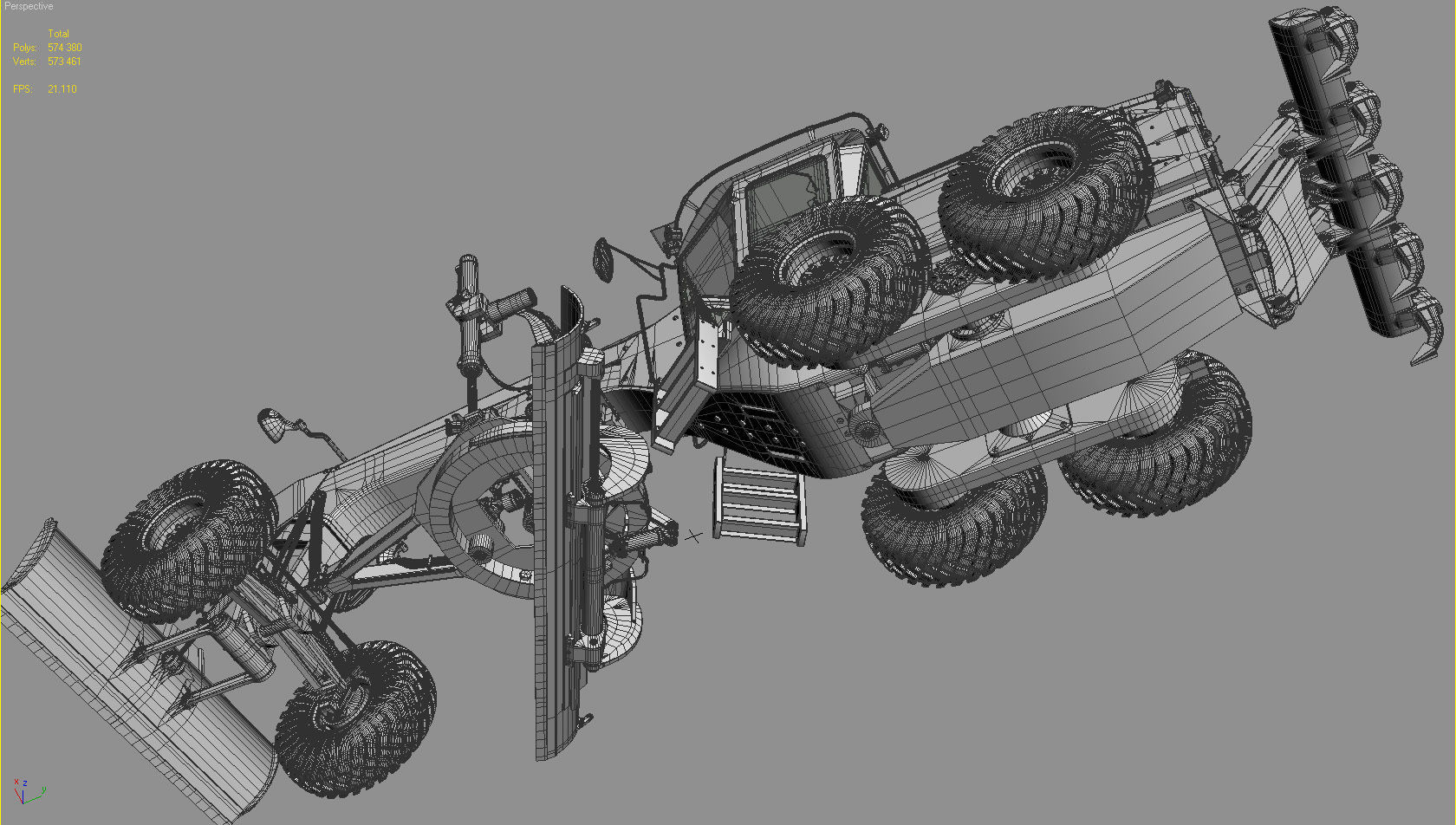 Motor Grader 3D model | CGTrader