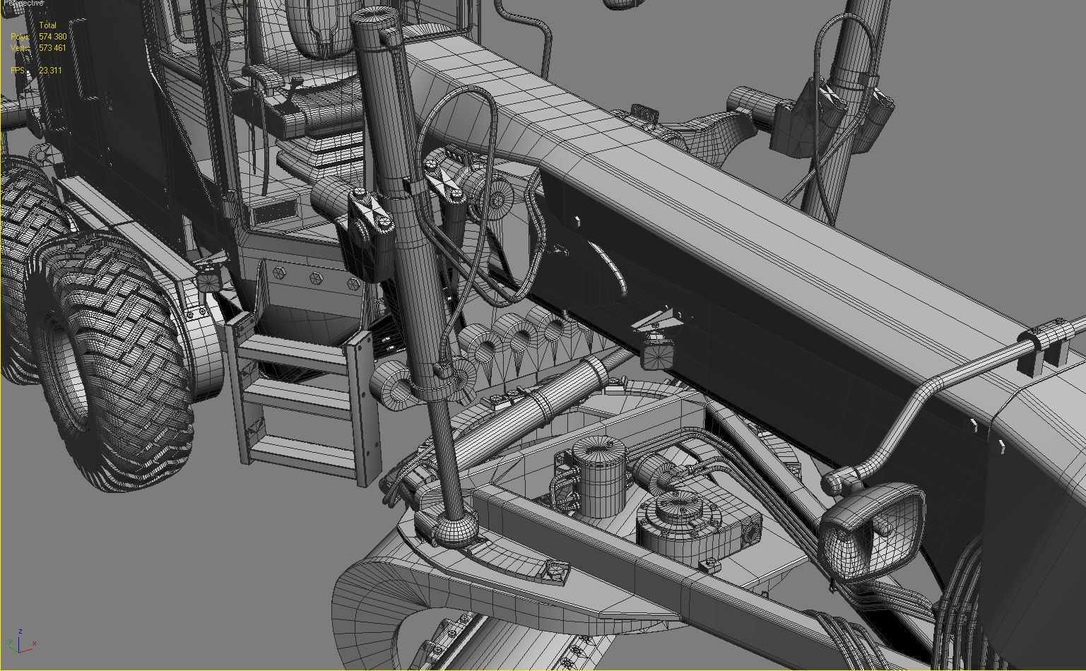 Motor Grader 3D model | CGTrader