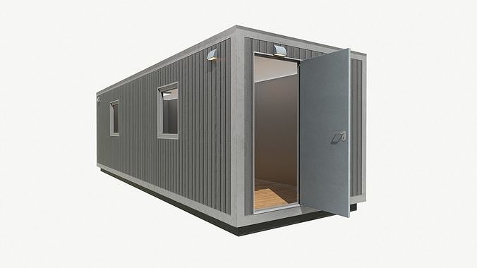 3D model container warehouse VR / AR / low-poly | CGTrader