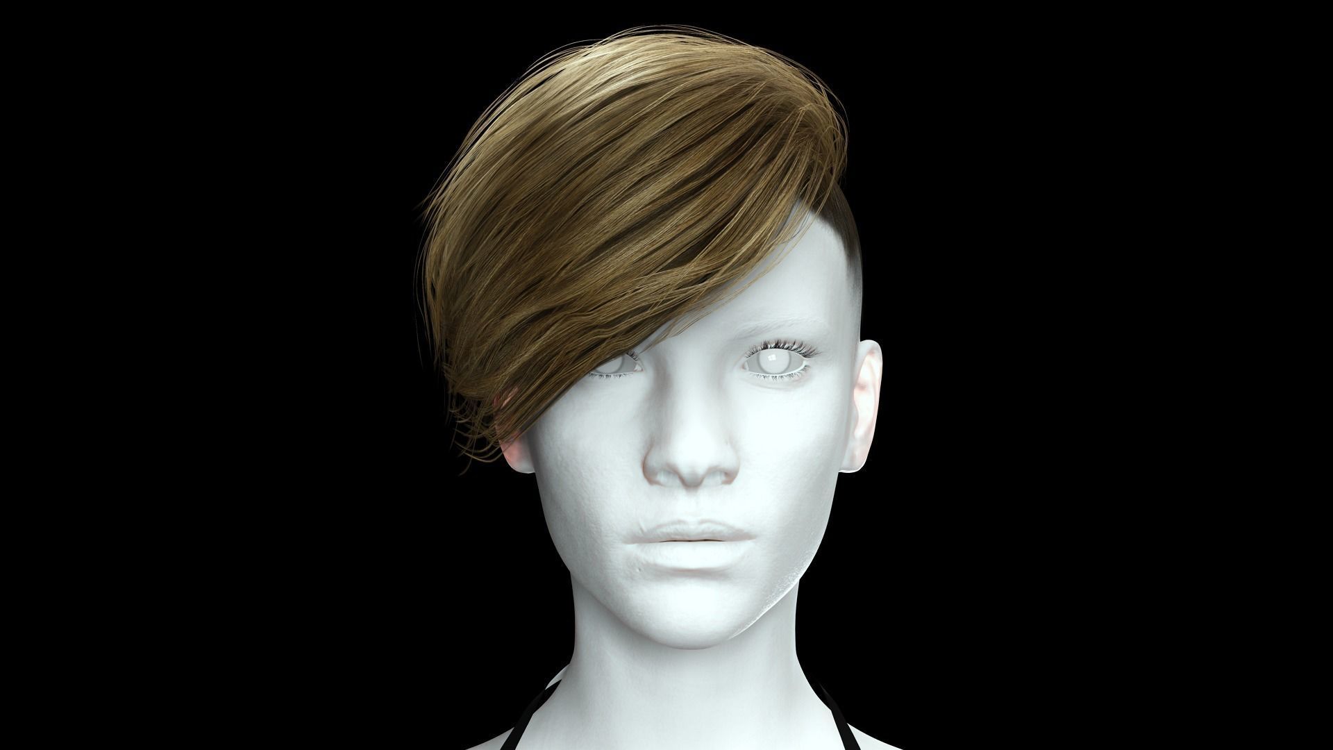 3D model Realistic Female hair short VR / AR / low-poly | CGTrader