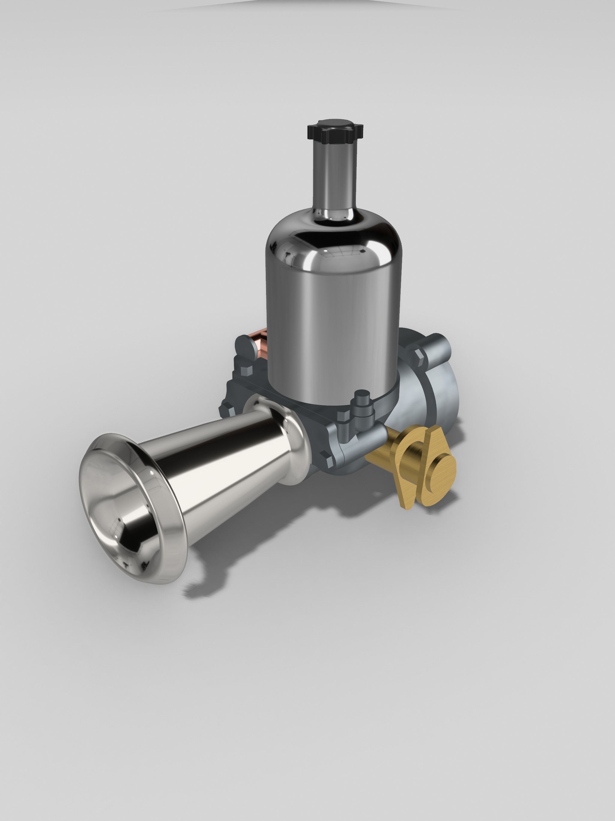 SU Carb with trumpet 3D model 3D printable | CGTrader