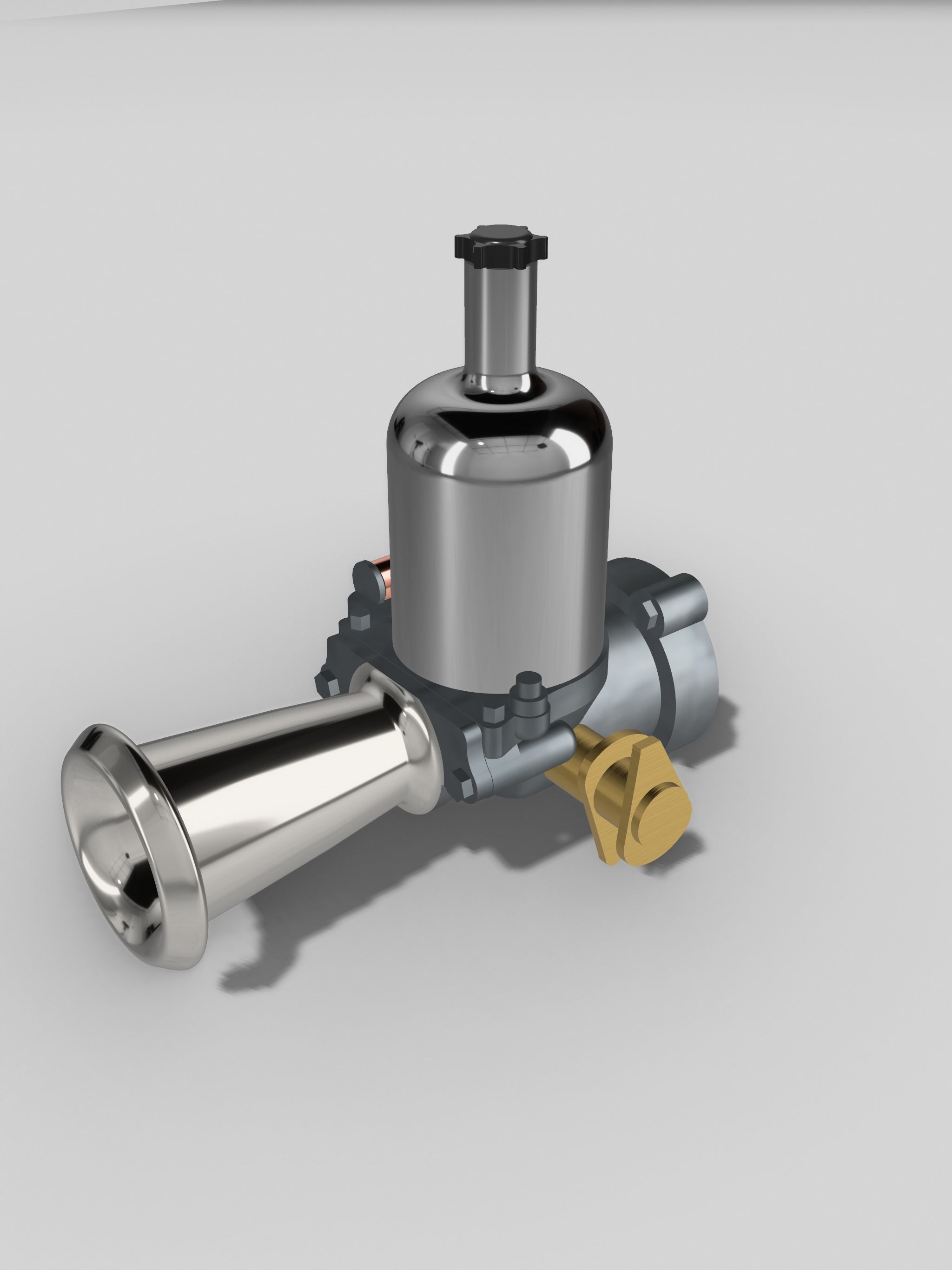 SU Carb with trumpet 3D model 3D printable | CGTrader