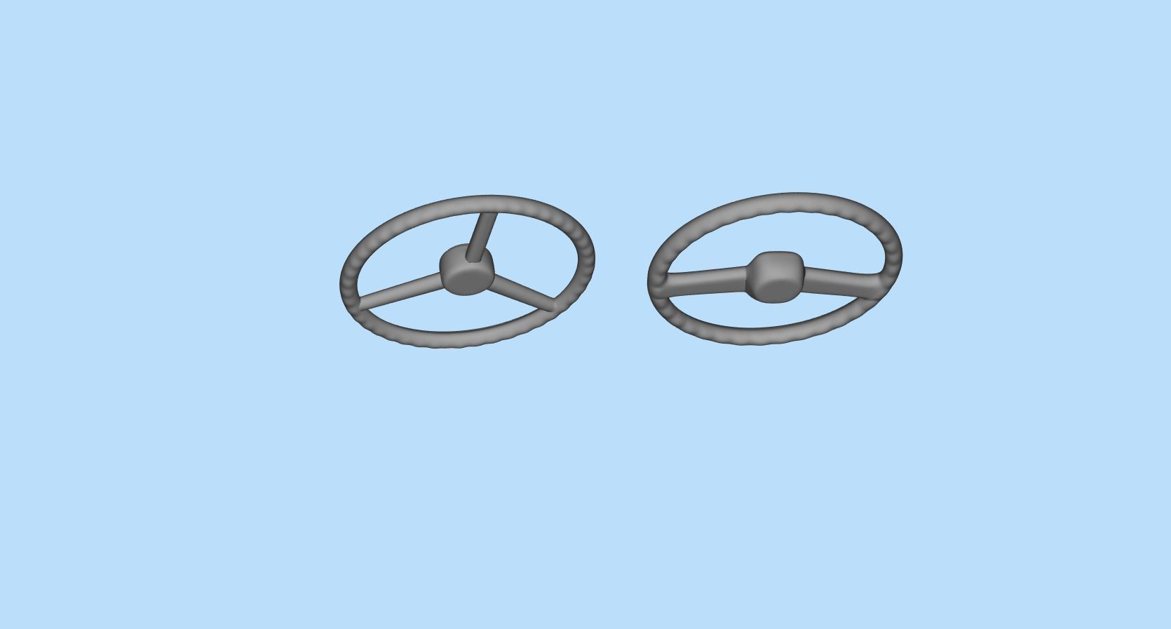 STL printable steering wheel for semi truck model kits free 3D model 3D ...