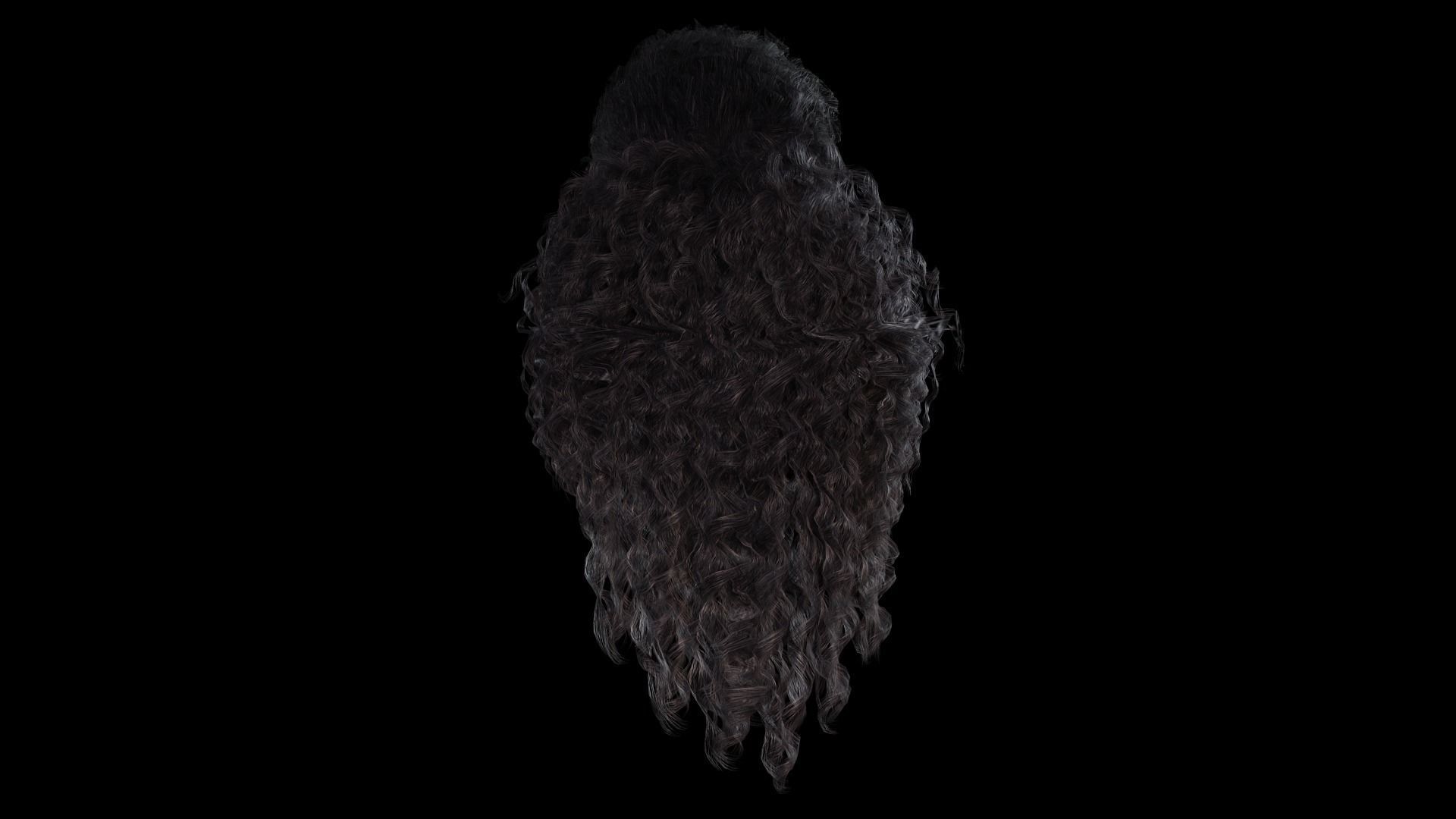 3D model realistic long hair VR / AR / low-poly | CGTrader