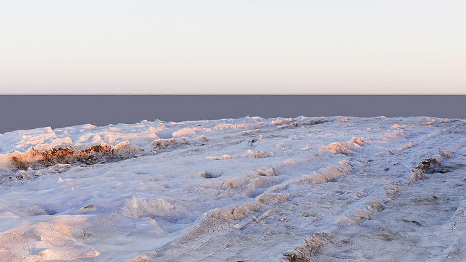Scanned snow 3D model | CGTrader