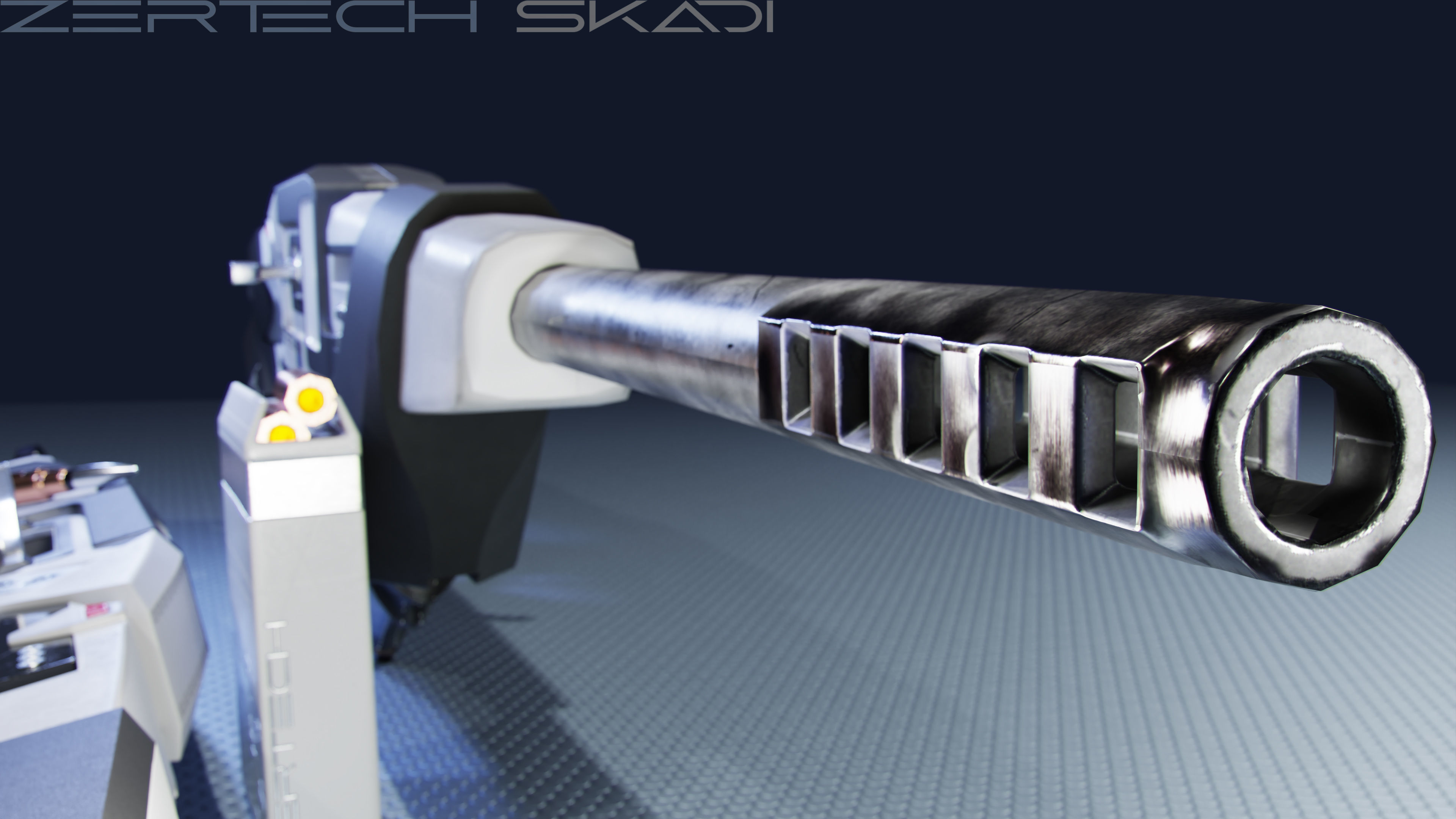 3D model ZerTech SKADI the future rifle gun VR / AR / low-poly | CGTrader