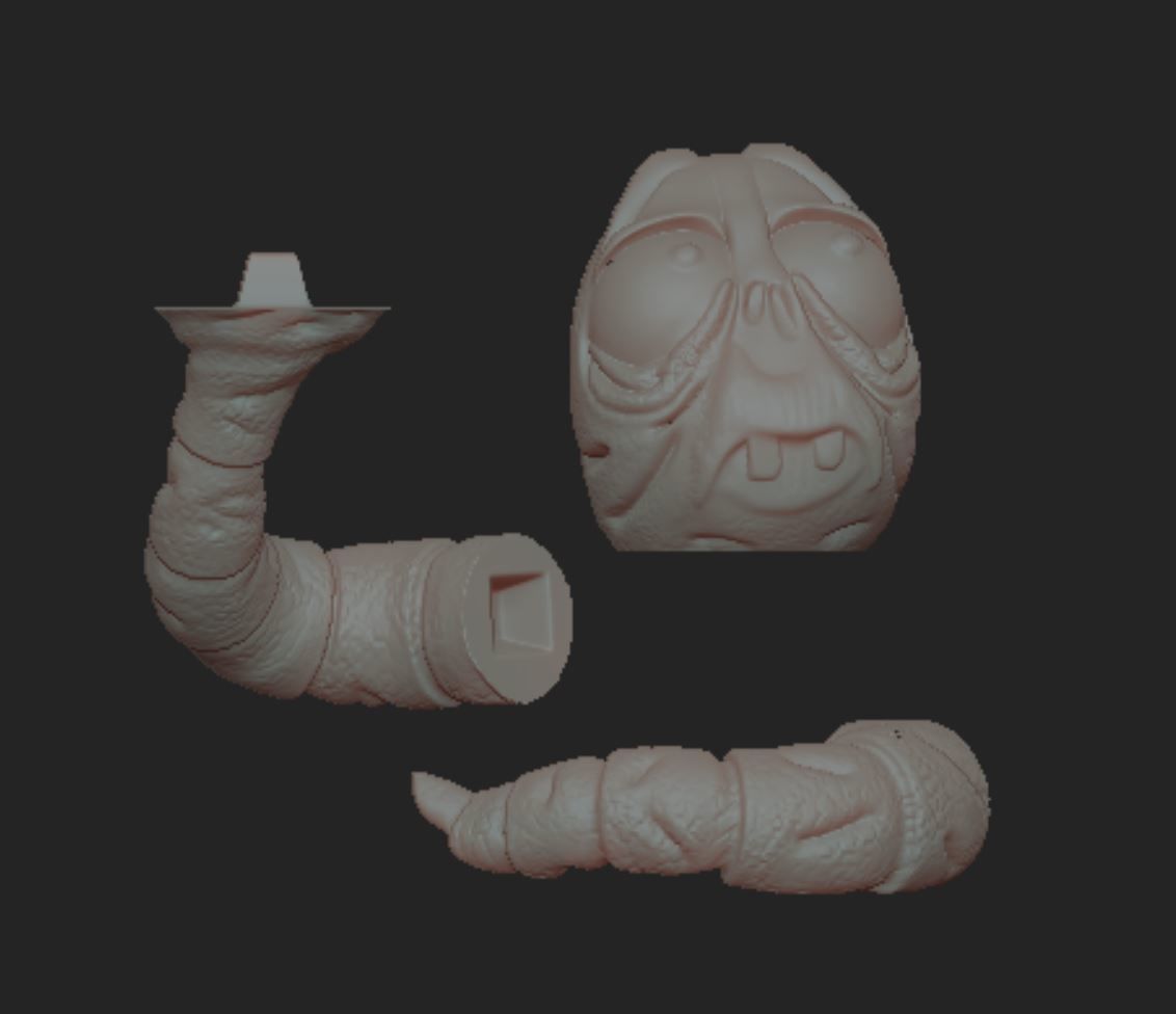 Maggot Corpse Bride 3D model 3D printable | CGTrader