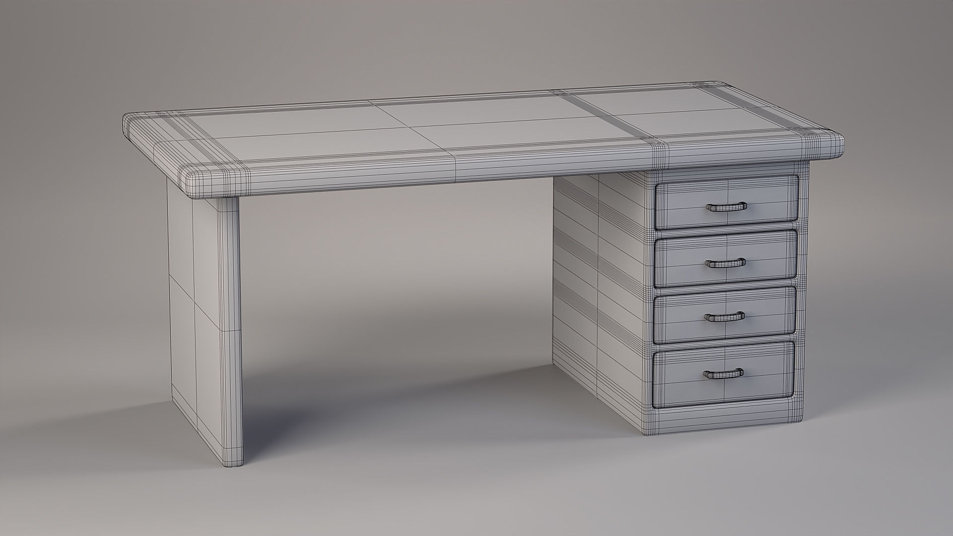 Stylized Office Desk free 3D model | CGTrader