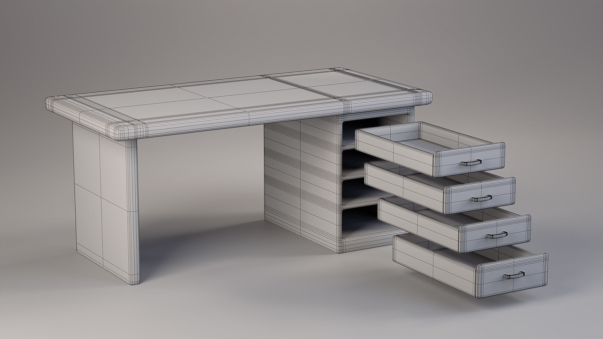 Stylized Office Desk free 3D model | CGTrader