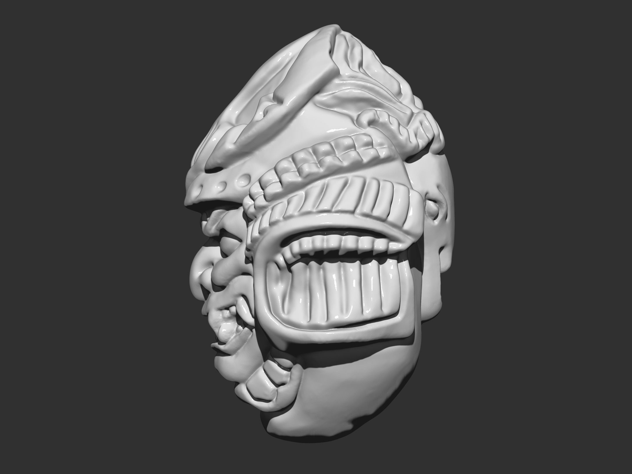samurai head 3D model 3D printable | CGTrader