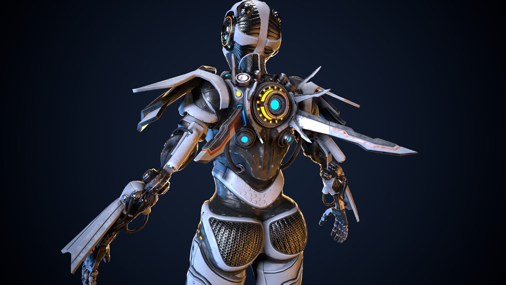 3D model Cyborg Iron VR / AR / low-poly | CGTrader