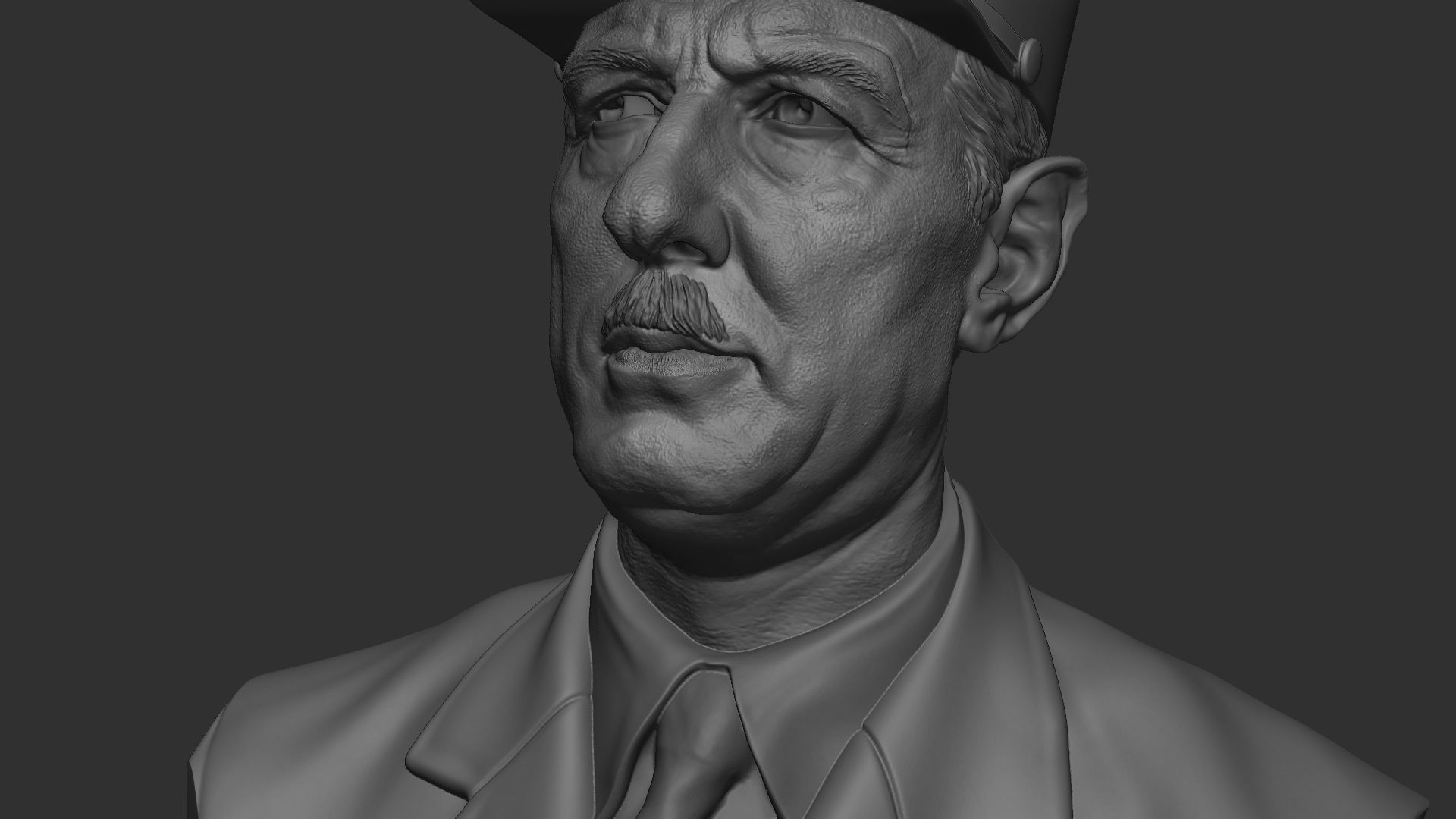 Charles de Gaulle 3D model 3D printable | CGTrader