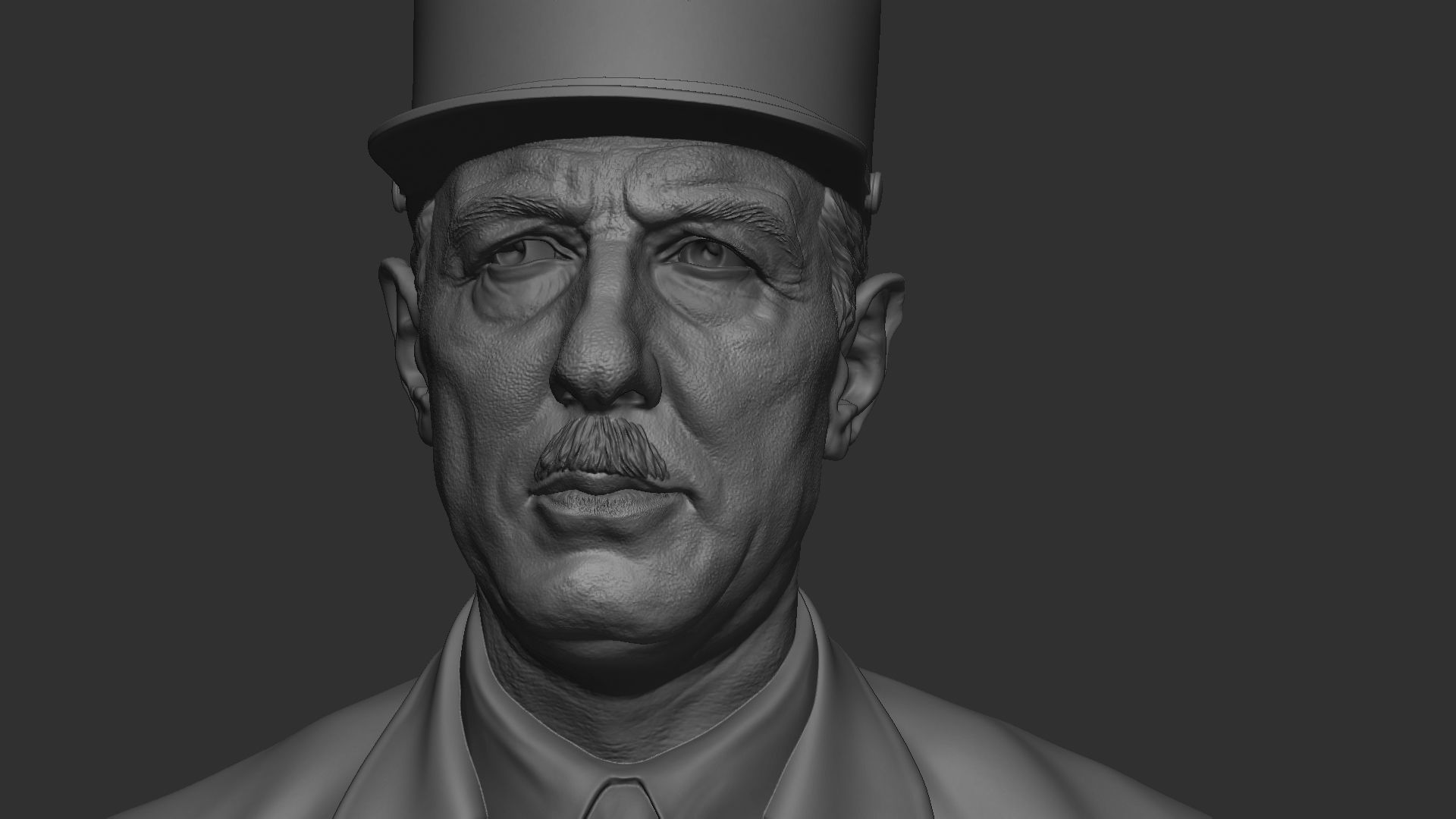 Charles de Gaulle 3D model 3D printable | CGTrader