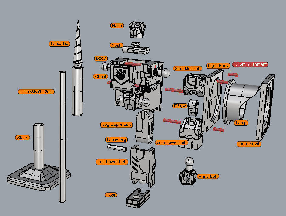 Signal Lancer from Transformers Cybertron 3D model 3D printable | CGTrader